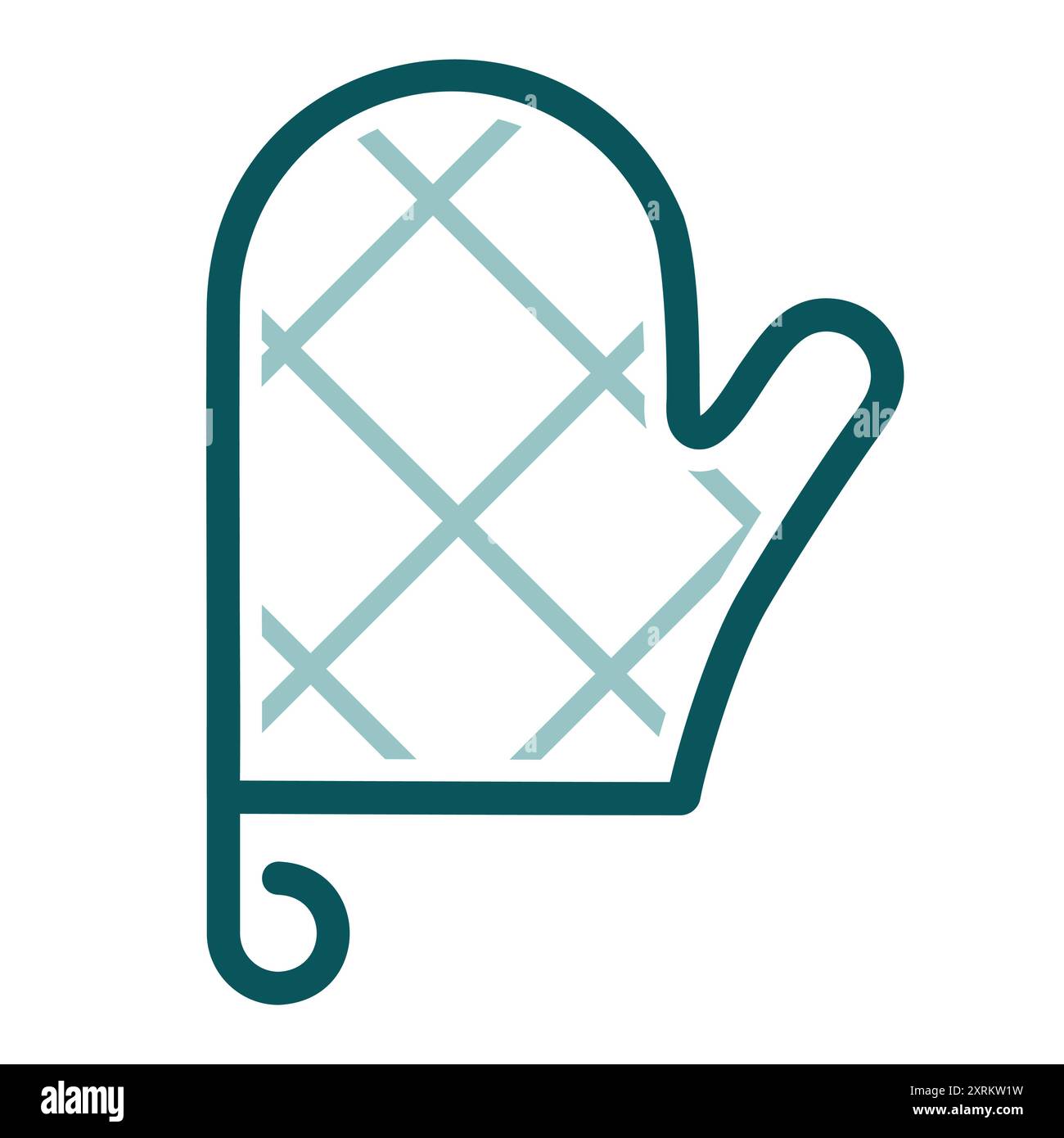 Close up of kitchen protective glove vector icon. Graph symbol for ...