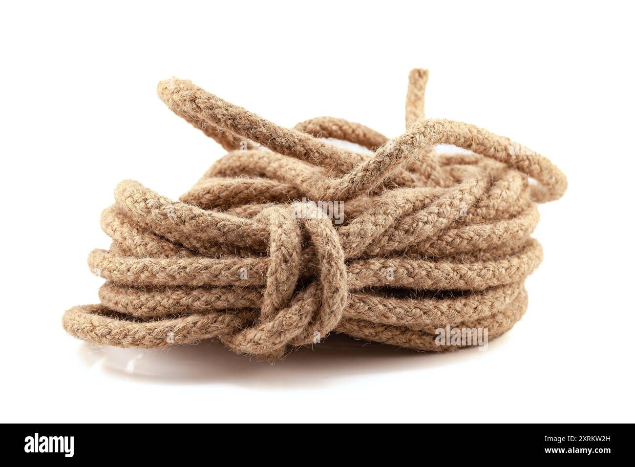 Braided jute rope, for domestic and industrial use Stock Photo - Alamy