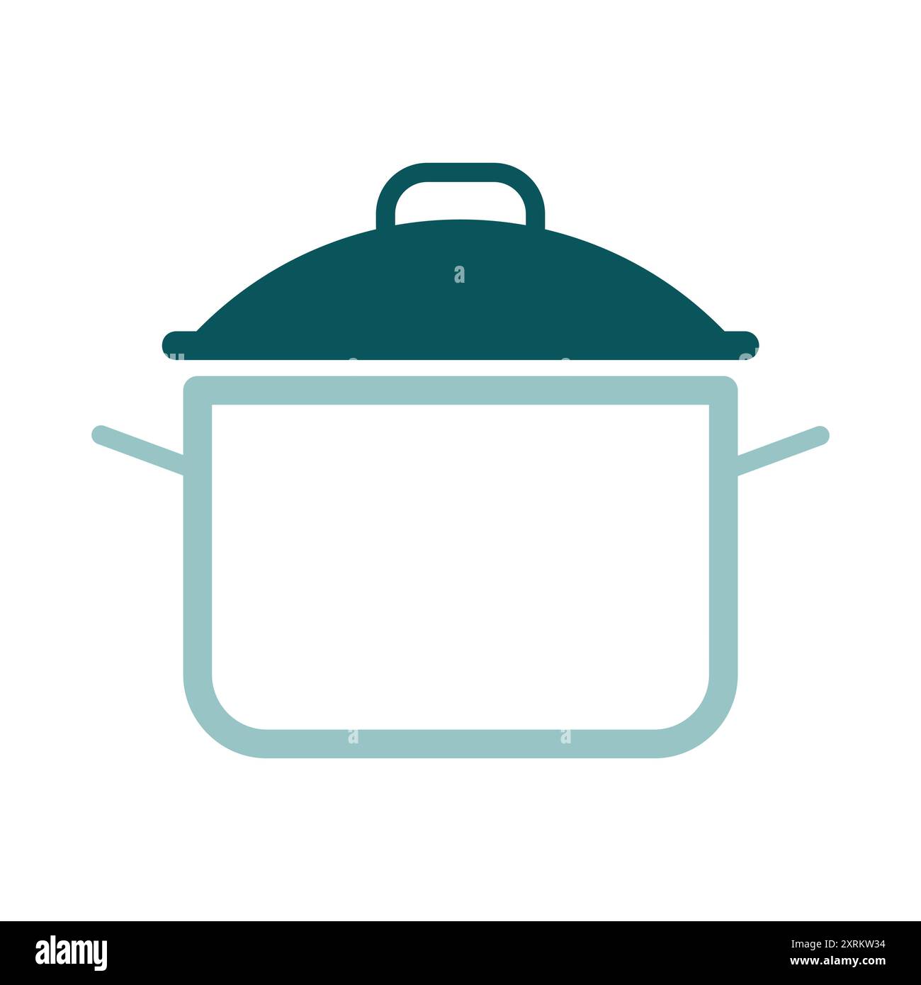 Saucepan vector icon. Cooking pot or pan sign. Graph symbol for cooking ...