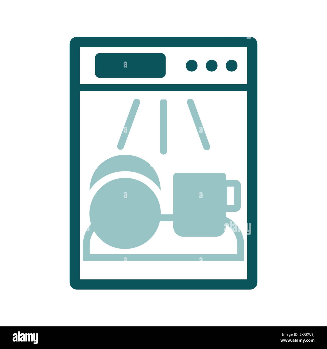 Dishwashing logo icon sign Stock Vector Images - Alamy