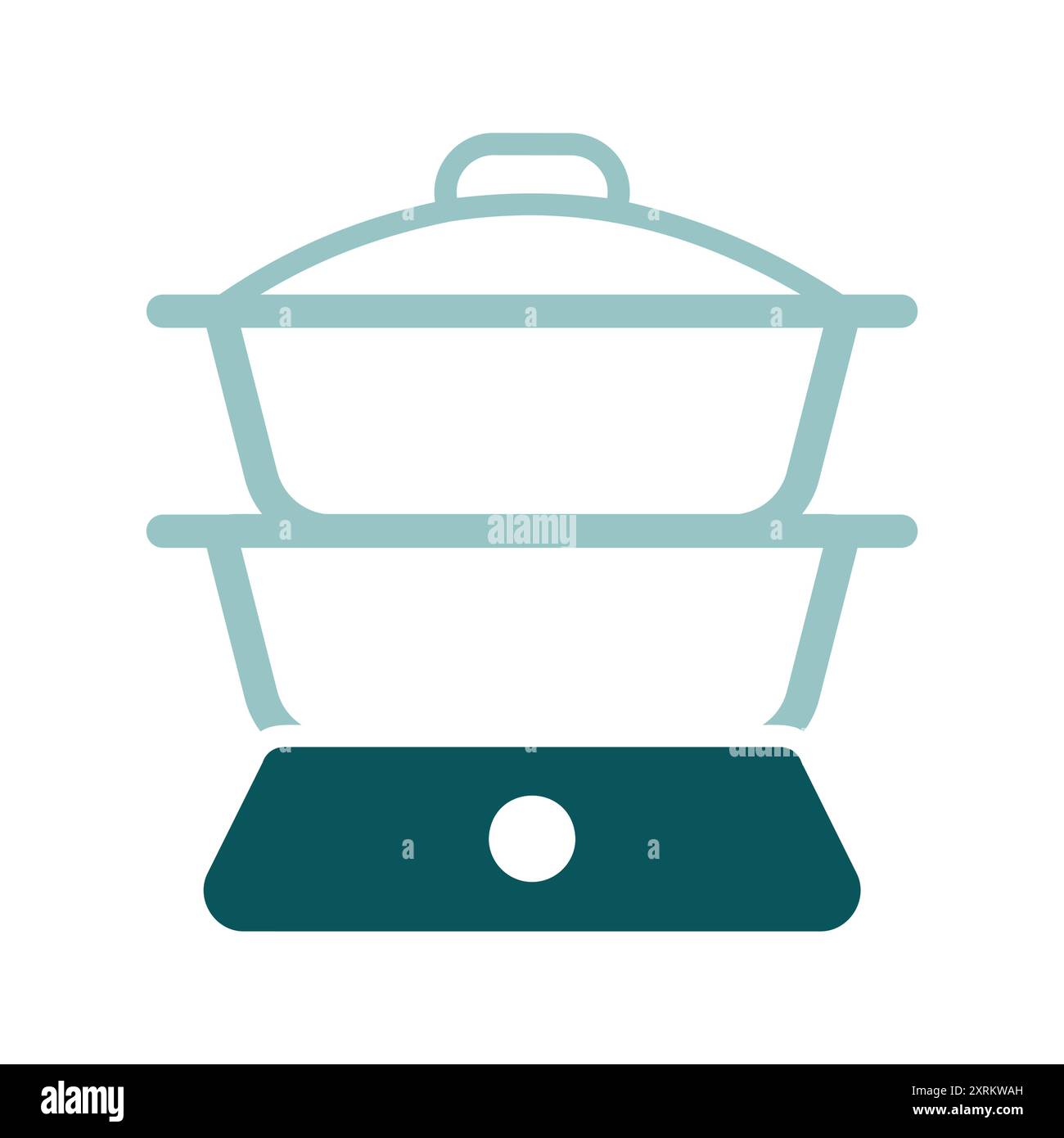 Double boiler vector icon. Kitchen appliance. Graph symbol for cooking ...