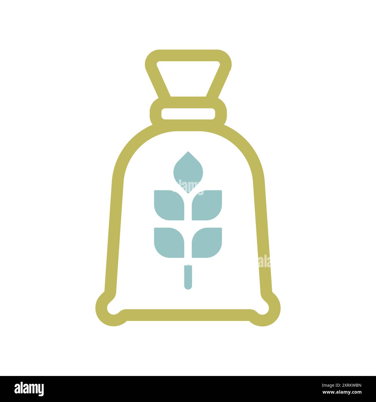 Bag flour vector icon. Kitchen appliance. Graph symbol for cooking web ...