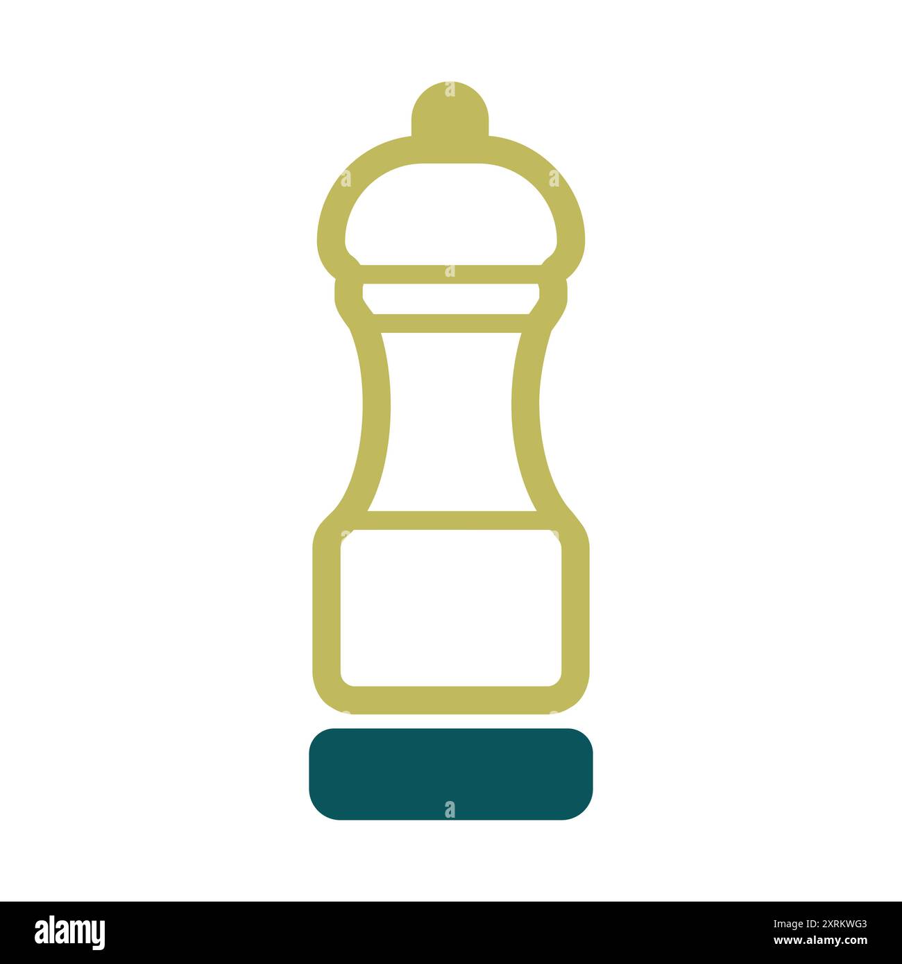 Pepper mill spice grinder vector icon. Kitchen appliance. Graph symbol ...