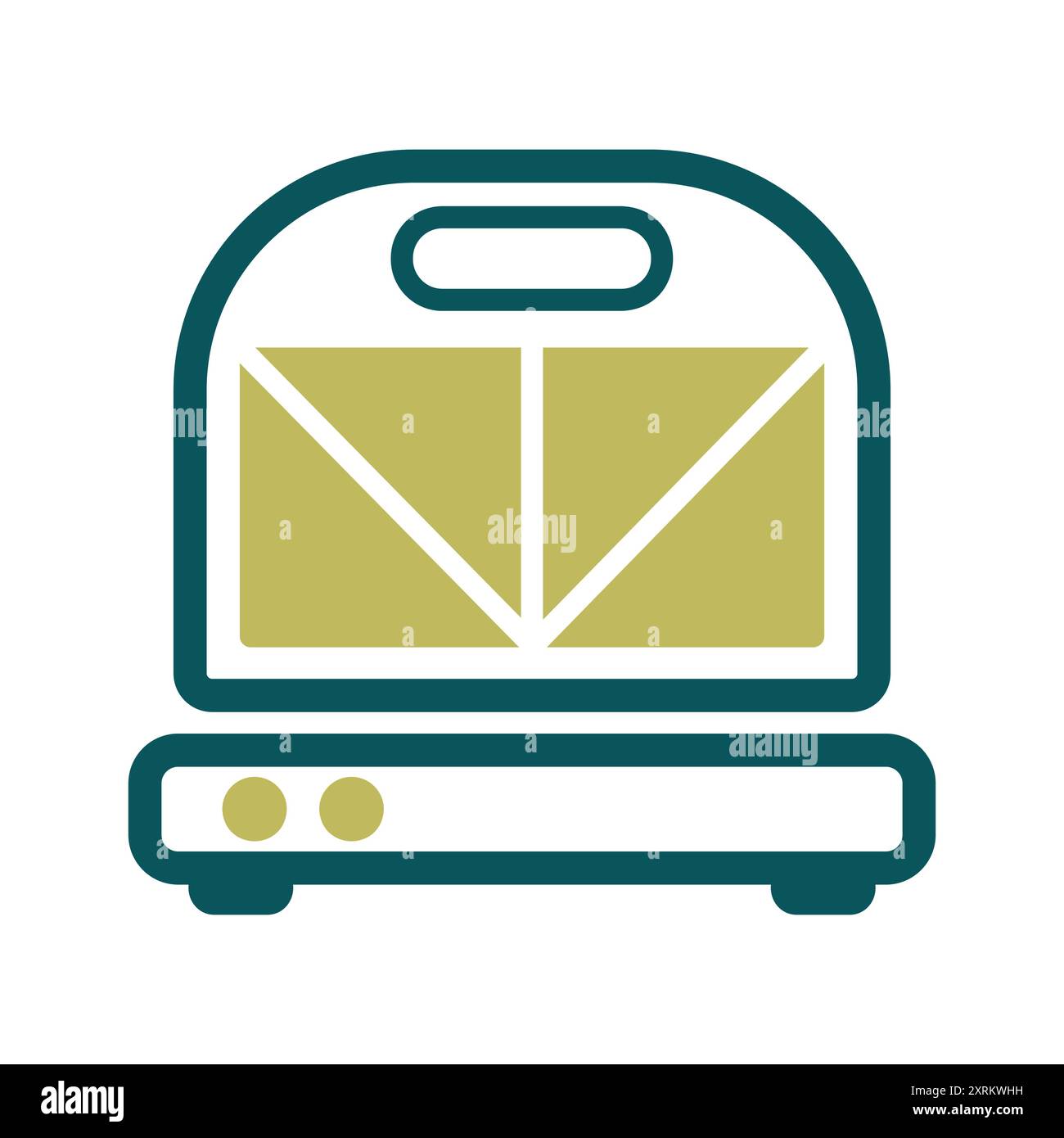 Kitchen sandwich maker vector icon. Electric kitchen appliance. Graph ...