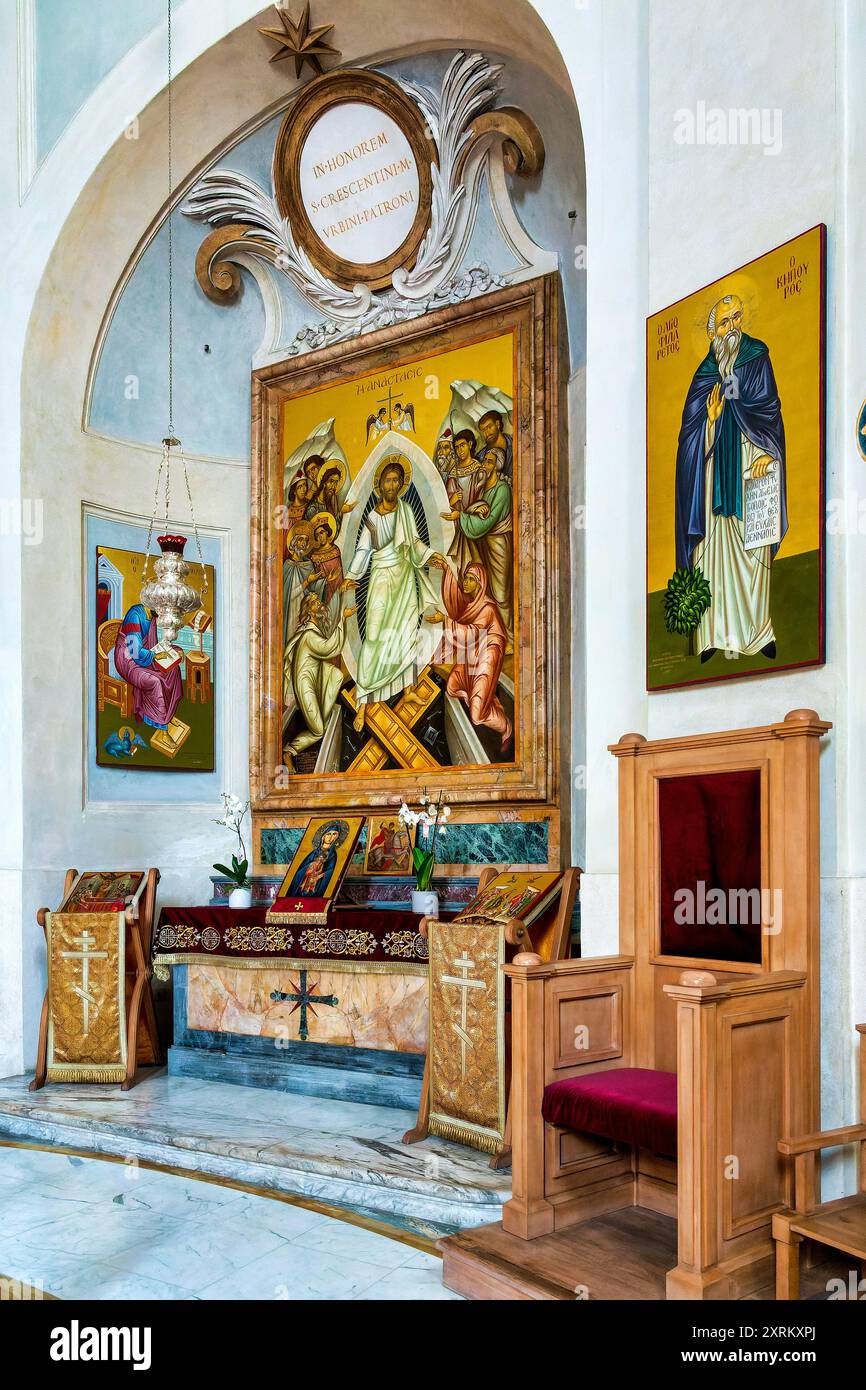 Interior of the Church of San Teodoro, Rome, Italy Stock Photo - Alamy