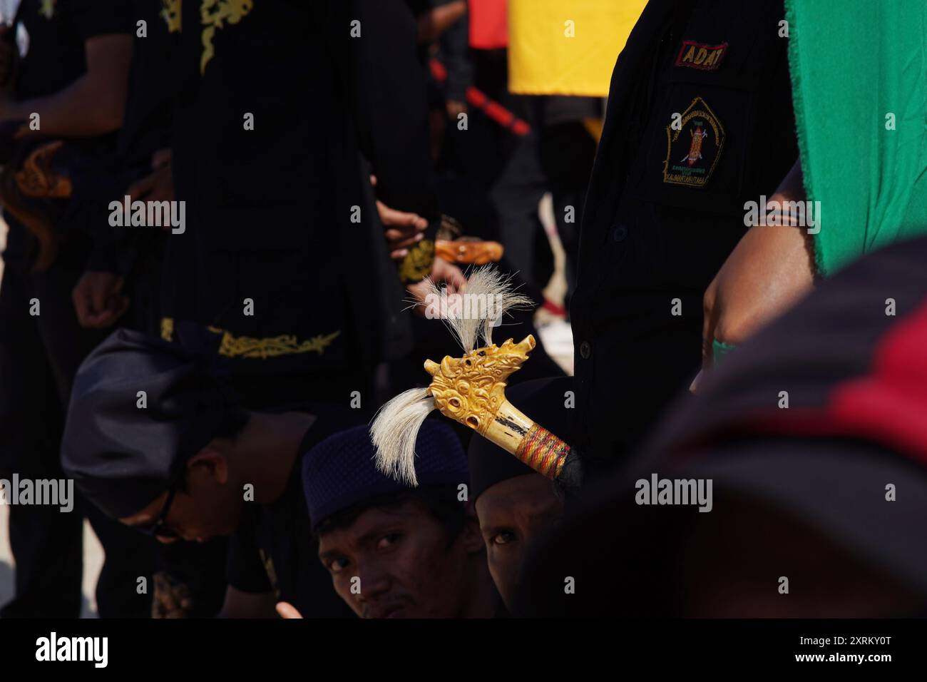 Mandau, traditional weapons of the Kalimantan Dayak indigenous tribes ...