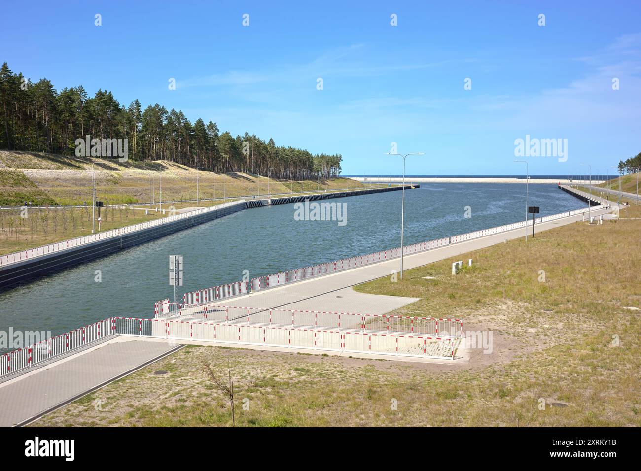 The Vistula Spit (Mierzeja Wislana) canal, Poland Stock Photo - Alamy
