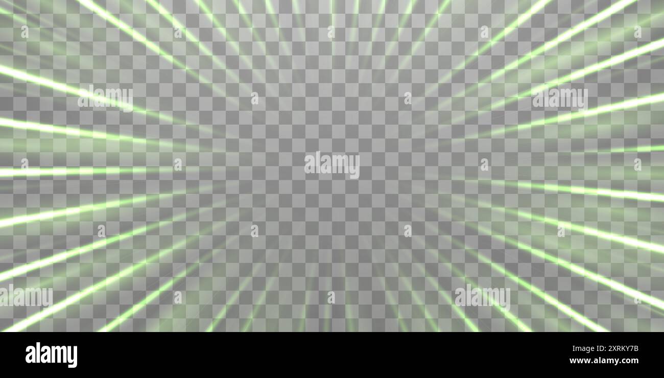 Radial speed rays, light neon flow, zoom in motion effect, green glow ...
