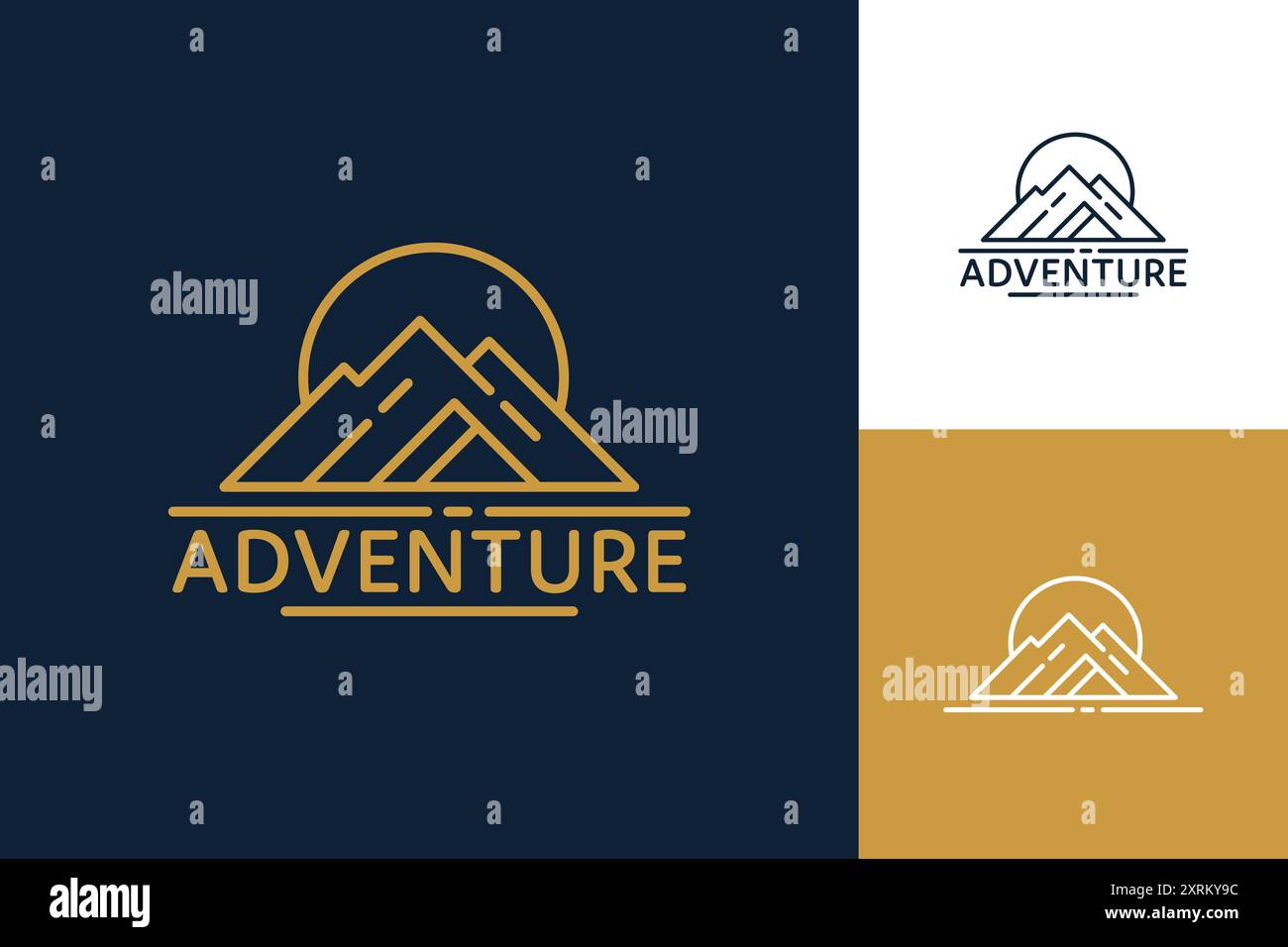 Outdoor adventure badge design Stock Vector Images - Alamy