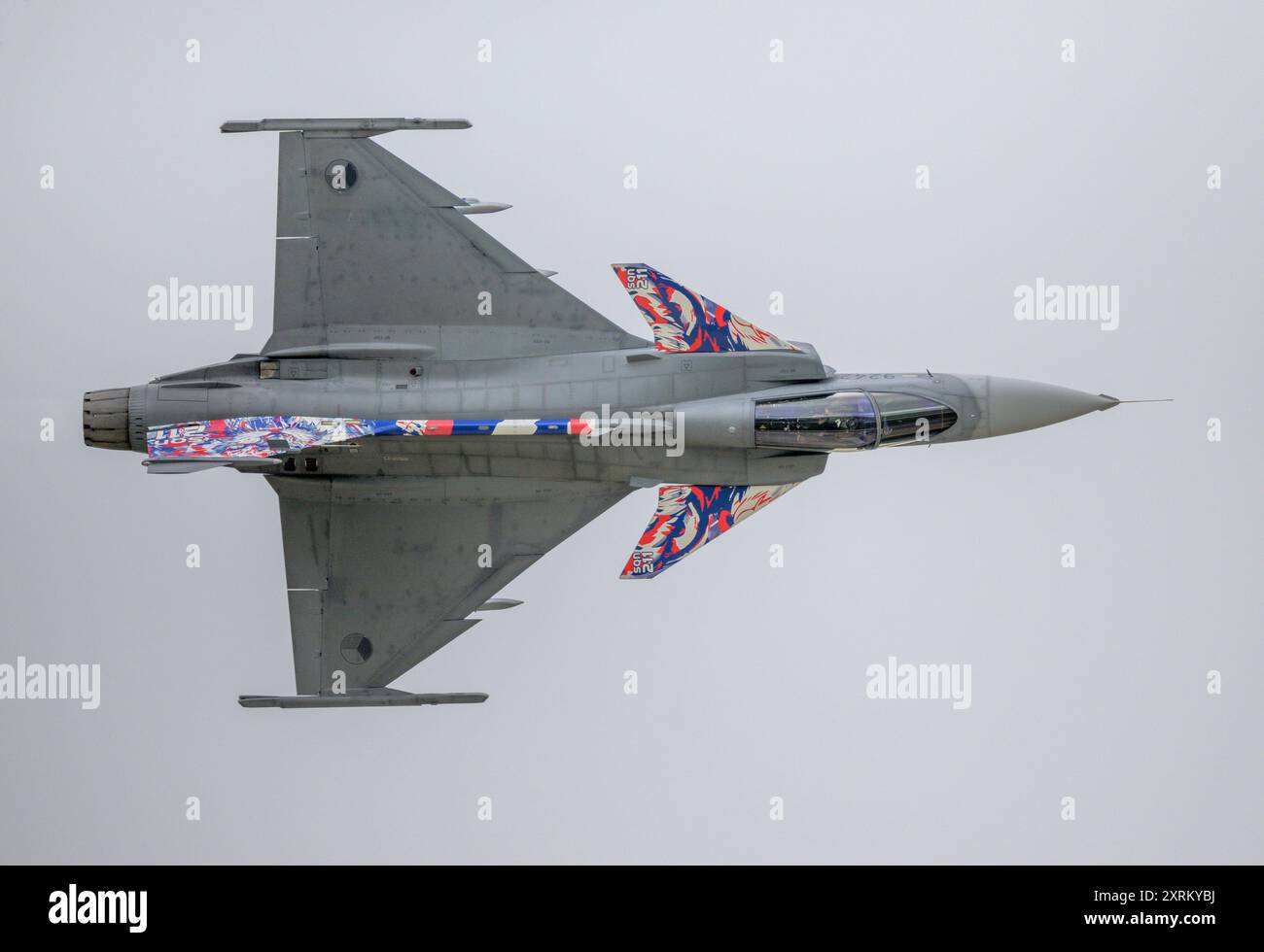 Czech Air Force JAS 39C Gripen flying display at The Royal ...