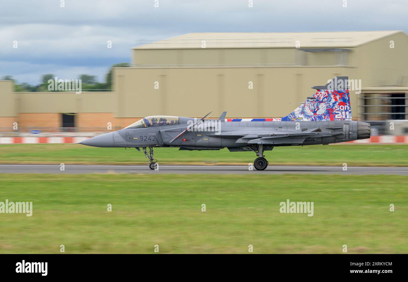 Czech Air Force JAS 39C Gripen flying display at The Royal ...