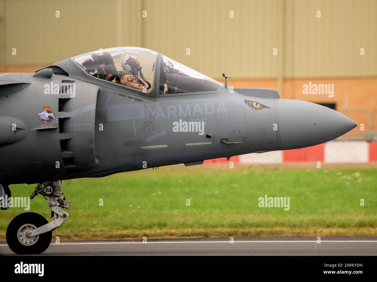 Spanish Navy McDonnell Douglas AV-8B Harrier II during flying display ...
