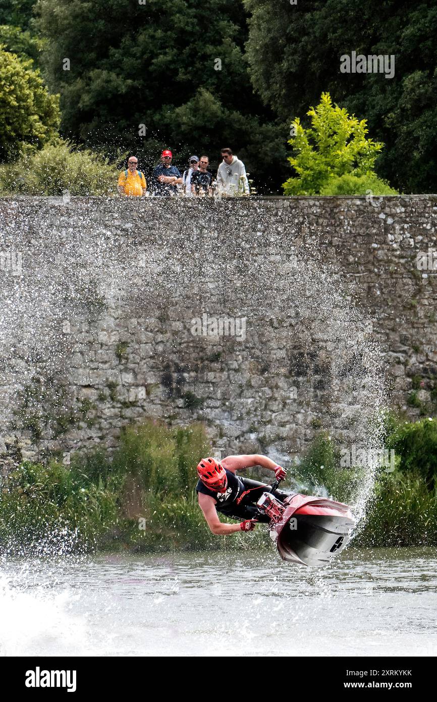 Nitro Jet Ski display at Motors by the moat event at Leeds Castle Kent ...