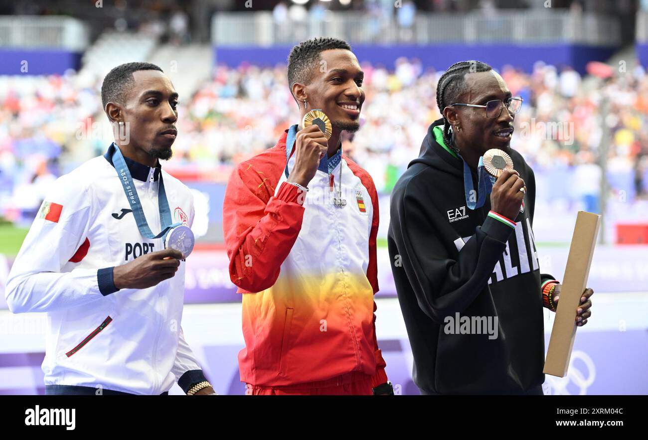 10th August 2024; Paris Olympic Games, Stade de France, Paris, France, Day 15; Athletics, Mens ...