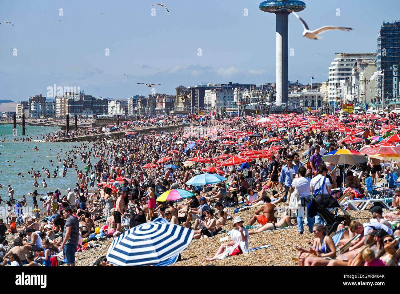Brighton beach crowds 2024 hi-res stock photography and images - Alamy