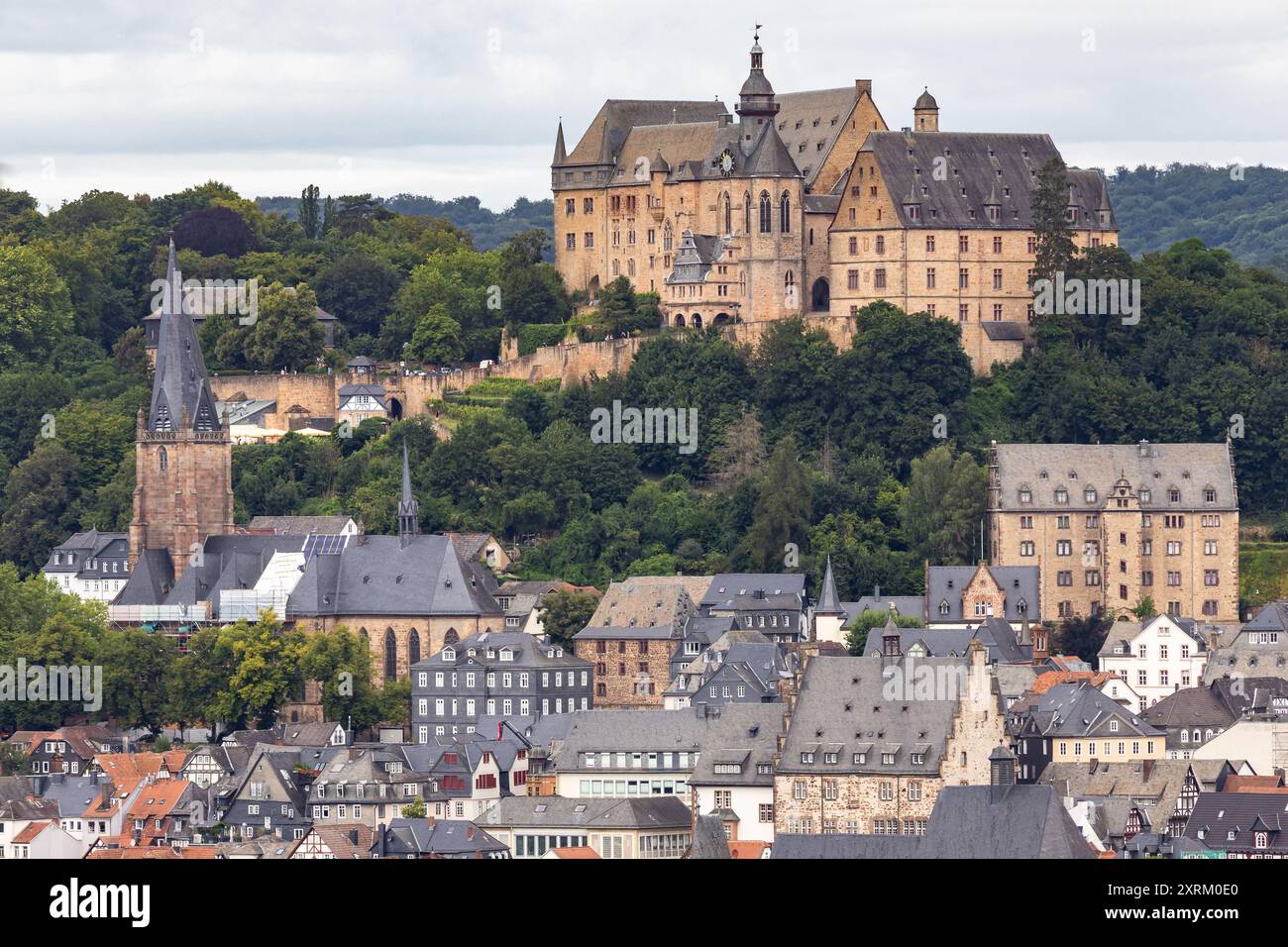 Marburg, Germany. 09th Aug, 2024. Marburg Castle, also known as ...