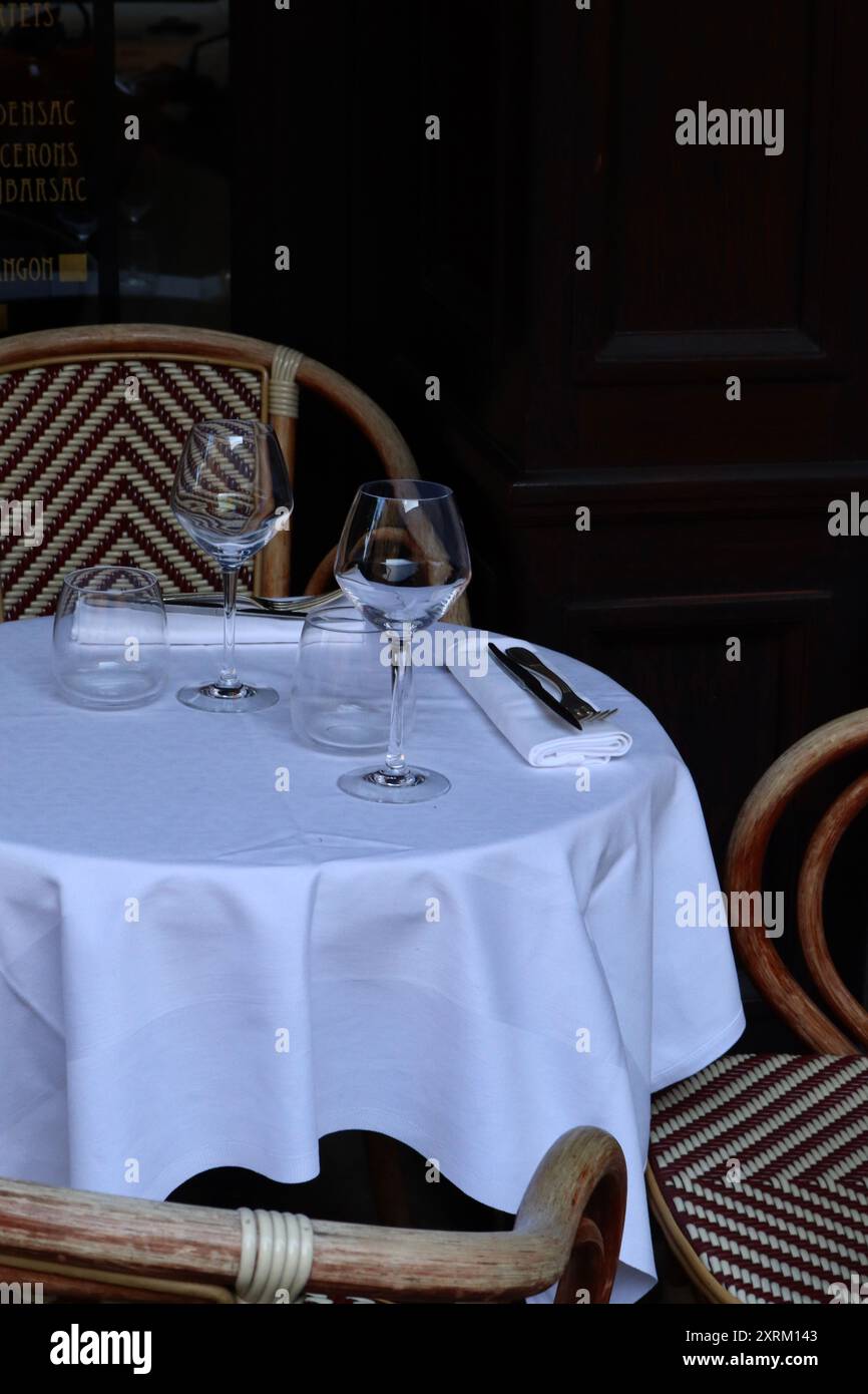 Table for Two, White and Minimal, Restaurant Scene, Simple Table ...