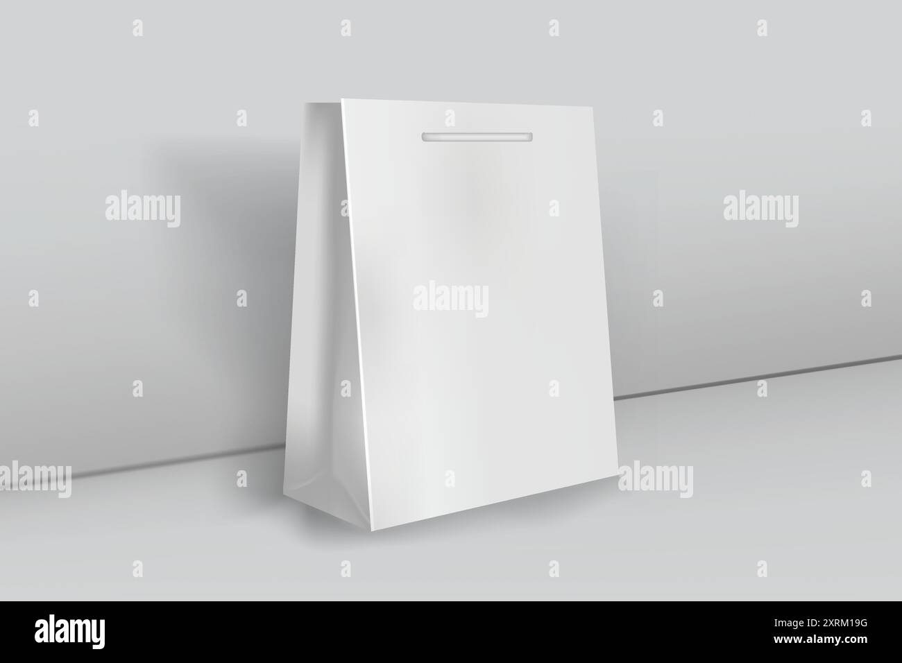 Empty cardboard craft bag Stock Vector Images - Alamy