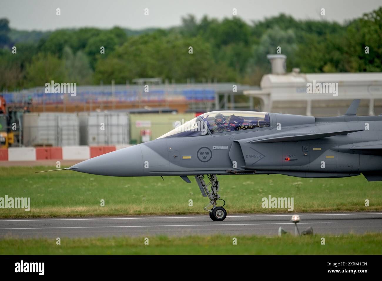 Swedish Air Force, SAAB JAS 39C Gripen during flying display at the ...