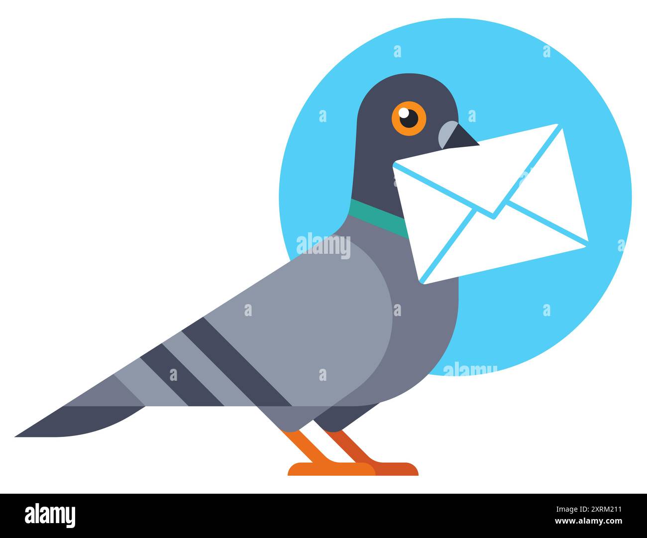 Messenger pigeon cartoon Cut Out Stock Images & Pictures - Alamy