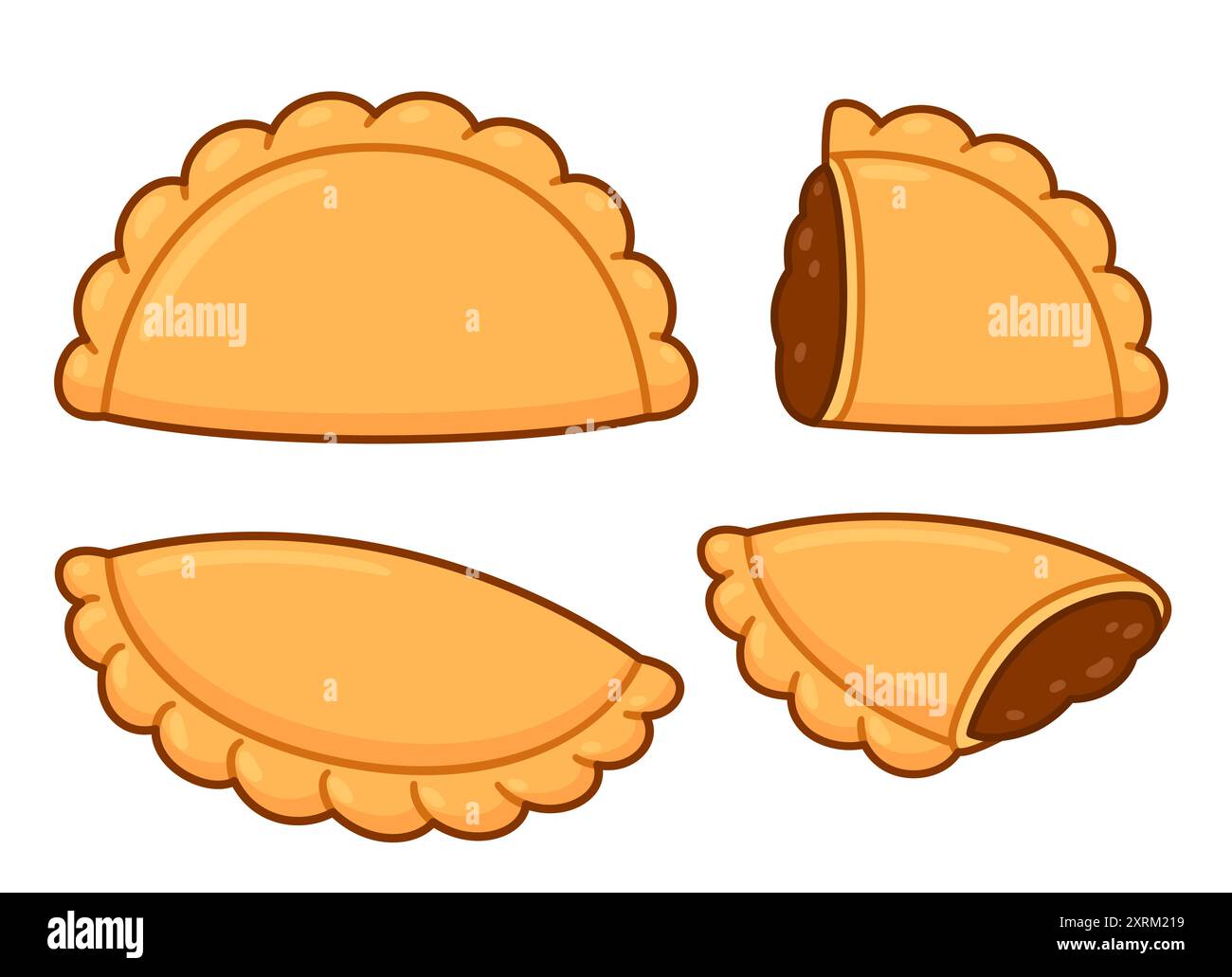 Pie meat filling Stock Vector Images - Alamy