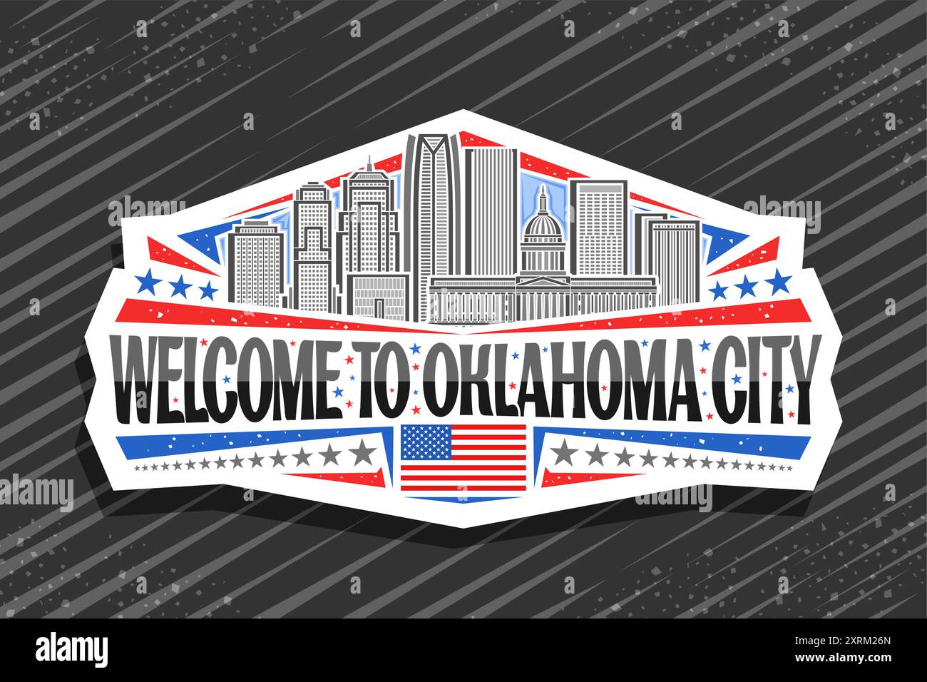 Oklahoma city welcome sign hi-res stock photography and images - Alamy