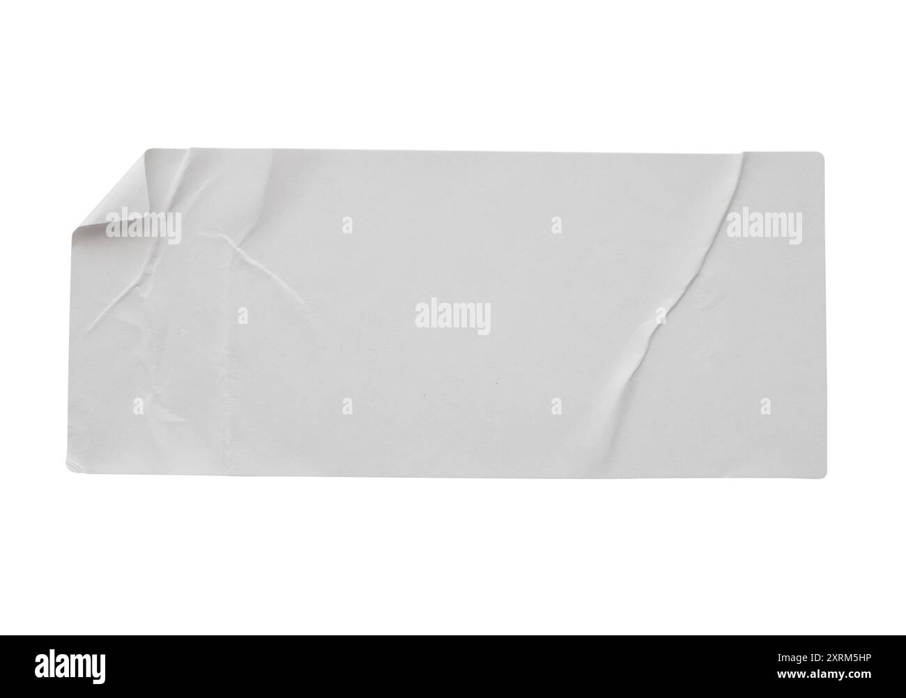 Paper sticker label isolated on white background Stock Photo - Alamy