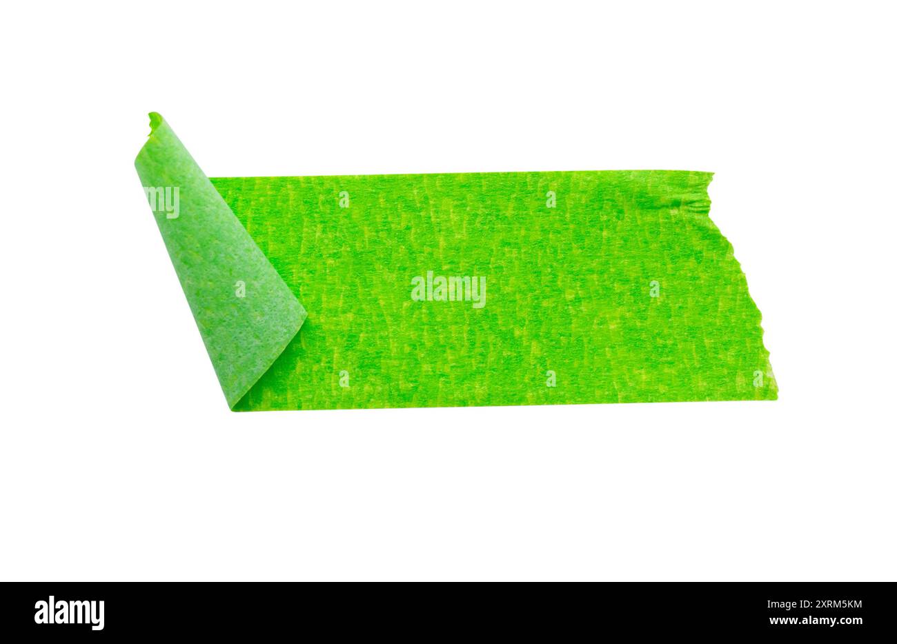 Green adhesive paper tape isolated on white background Stock Photo - Alamy