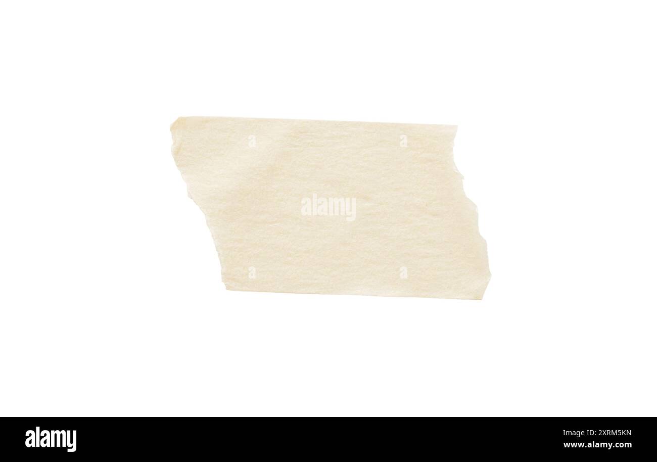 Adhesive paper tape isolated on white background Stock Photo - Alamy