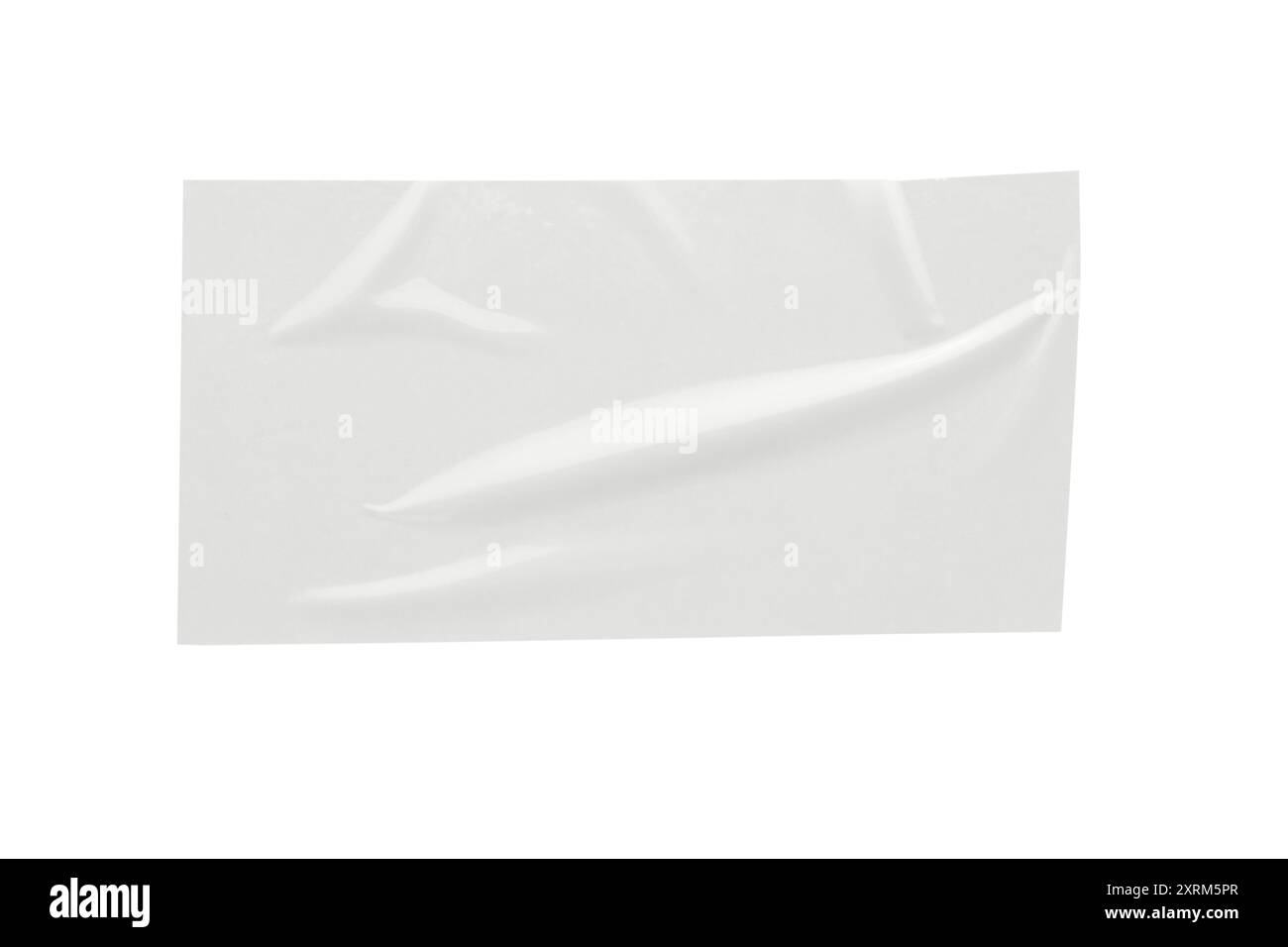 Paper sticker label isolated on white background Stock Photo - Alamy