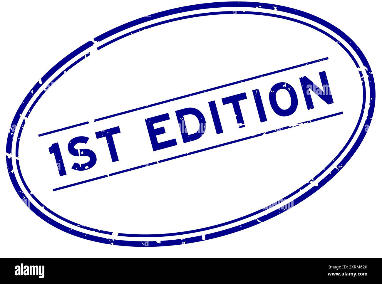 Grunge blue 1st edition word oval rubber seal stamp on white background Stock Vector Image & Art ...