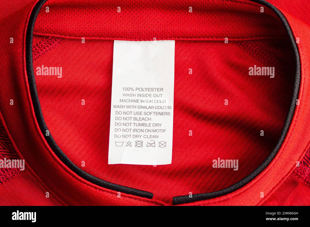 Polyester clothes wash care instructions hi-res stock photography and ...