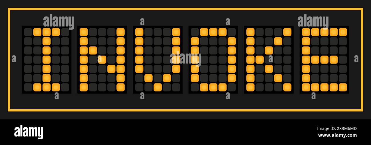 Orange color led banner in word invoke on black background Stock Vector ...