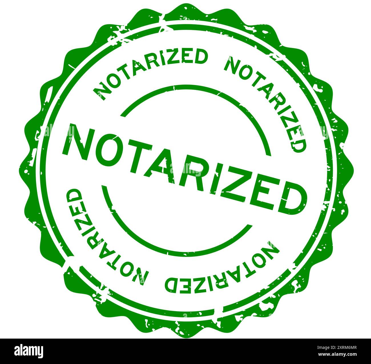 Grunge green notarized word round rubber seal stamp on white background Stock Vector Image & Art ...
