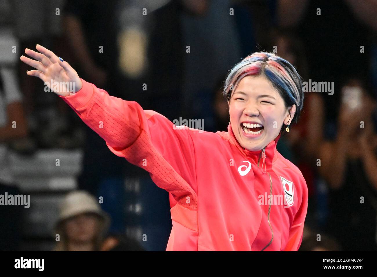CAGAMI Yuka (JPN) Japan, Gold Medal, Medal Ceremony, Wrestling Women's Freestyle 76kg Final at ...