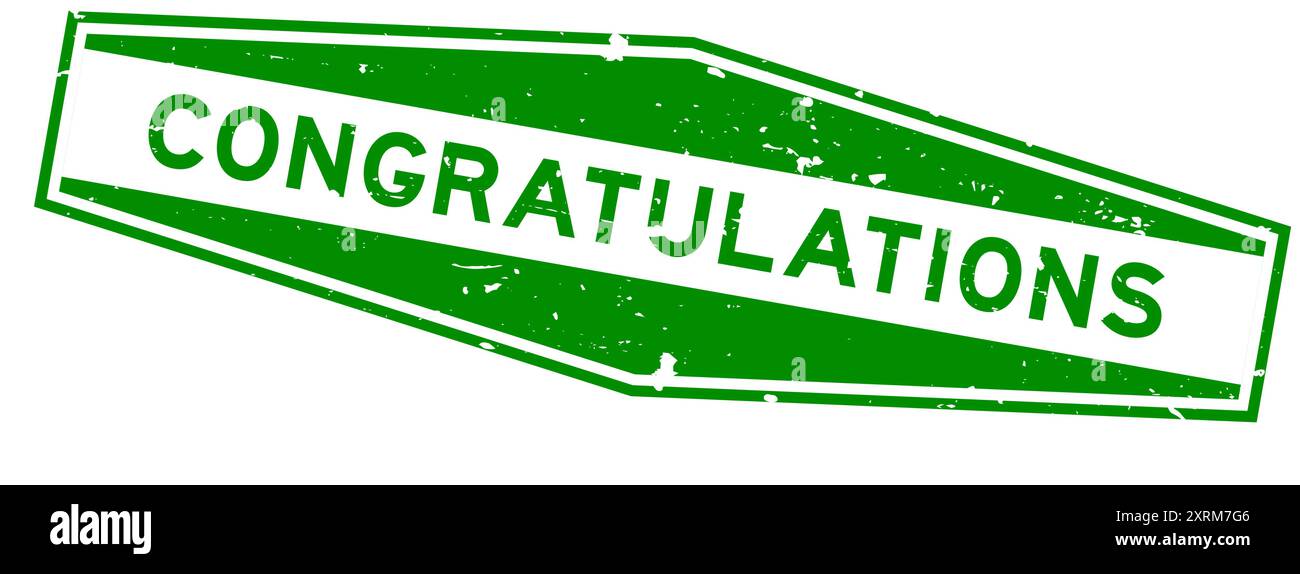 Grunge green congratulation word hi-res stock photography and images ...