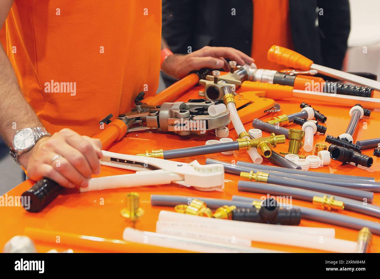 Hand tools for water pipes and master consultant PEX-AL-PEX. Plumbing ...