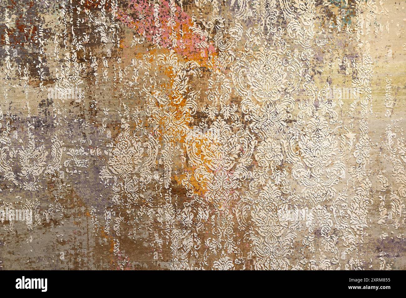 A fragment of a modern strange rug. Background Stock Photo - Alamy
