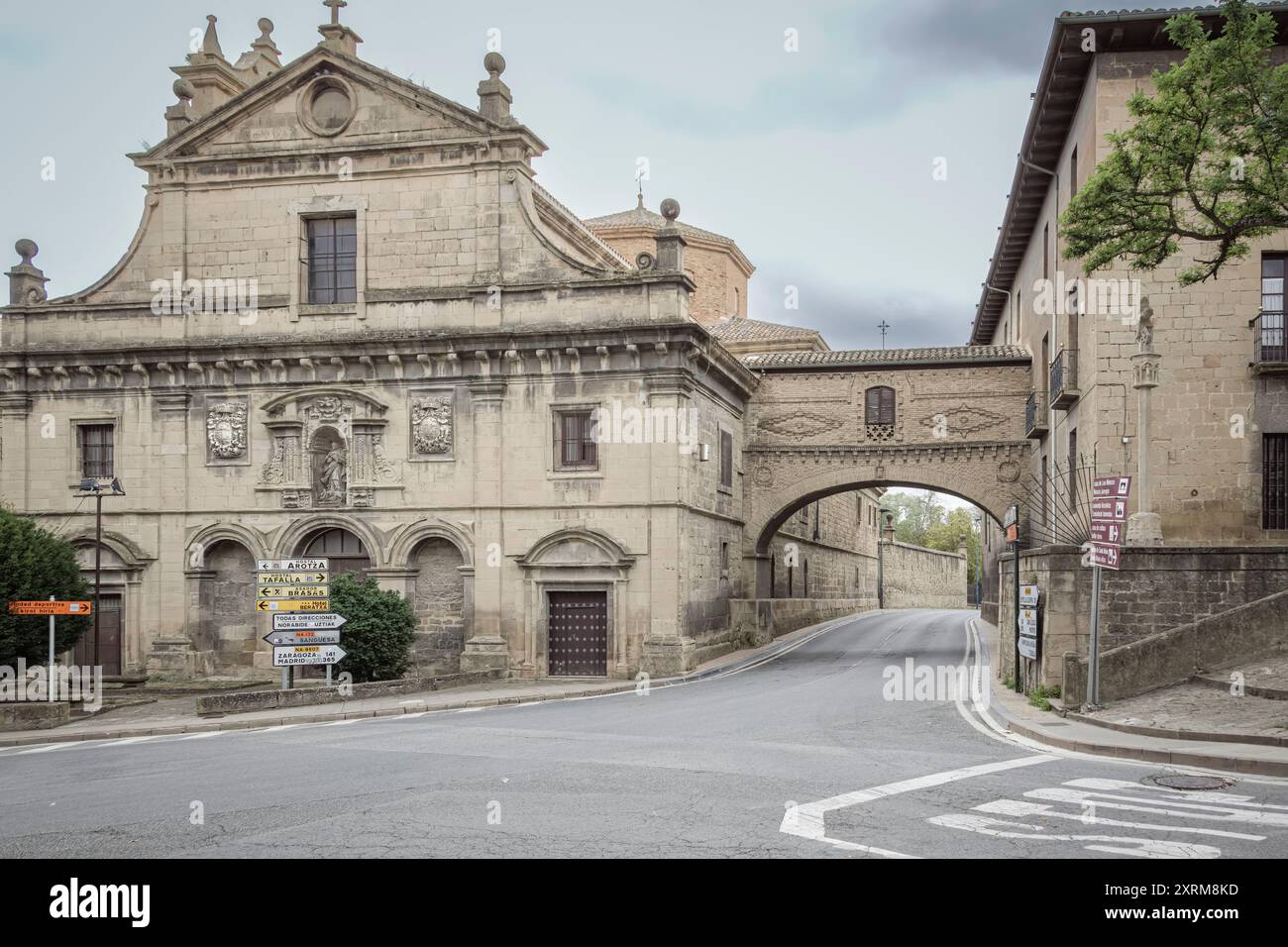 Tafalla, Spain, August 28th 2024: Historic Architecture of Tafalla: A ...