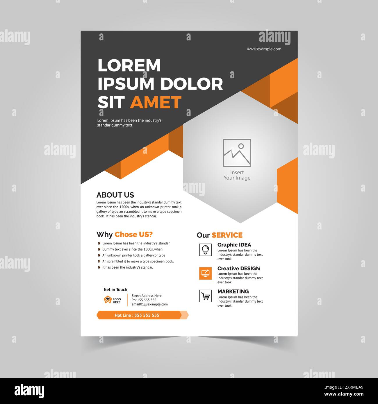 Corporate Business Flyer Template Vector File Stock Vector Image & Art ...