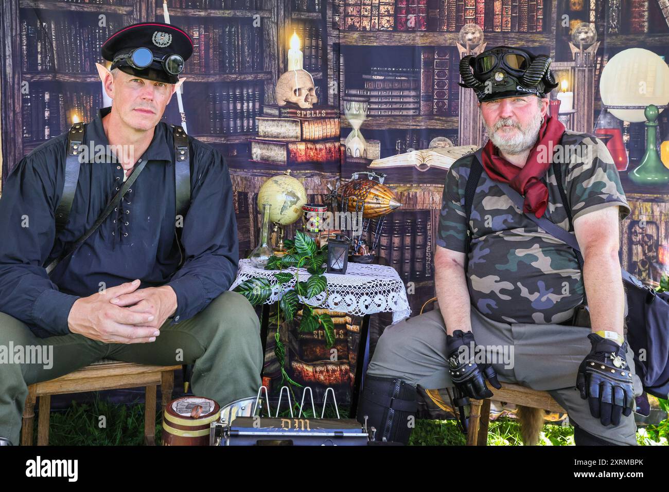 Henrichenburg, Waltrop, Germany, 11th Aug 2024. Steampunk group 'The ...