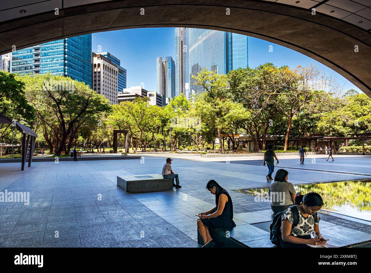 Makati city landscape, buildings, architecture and skyline, Manila ...