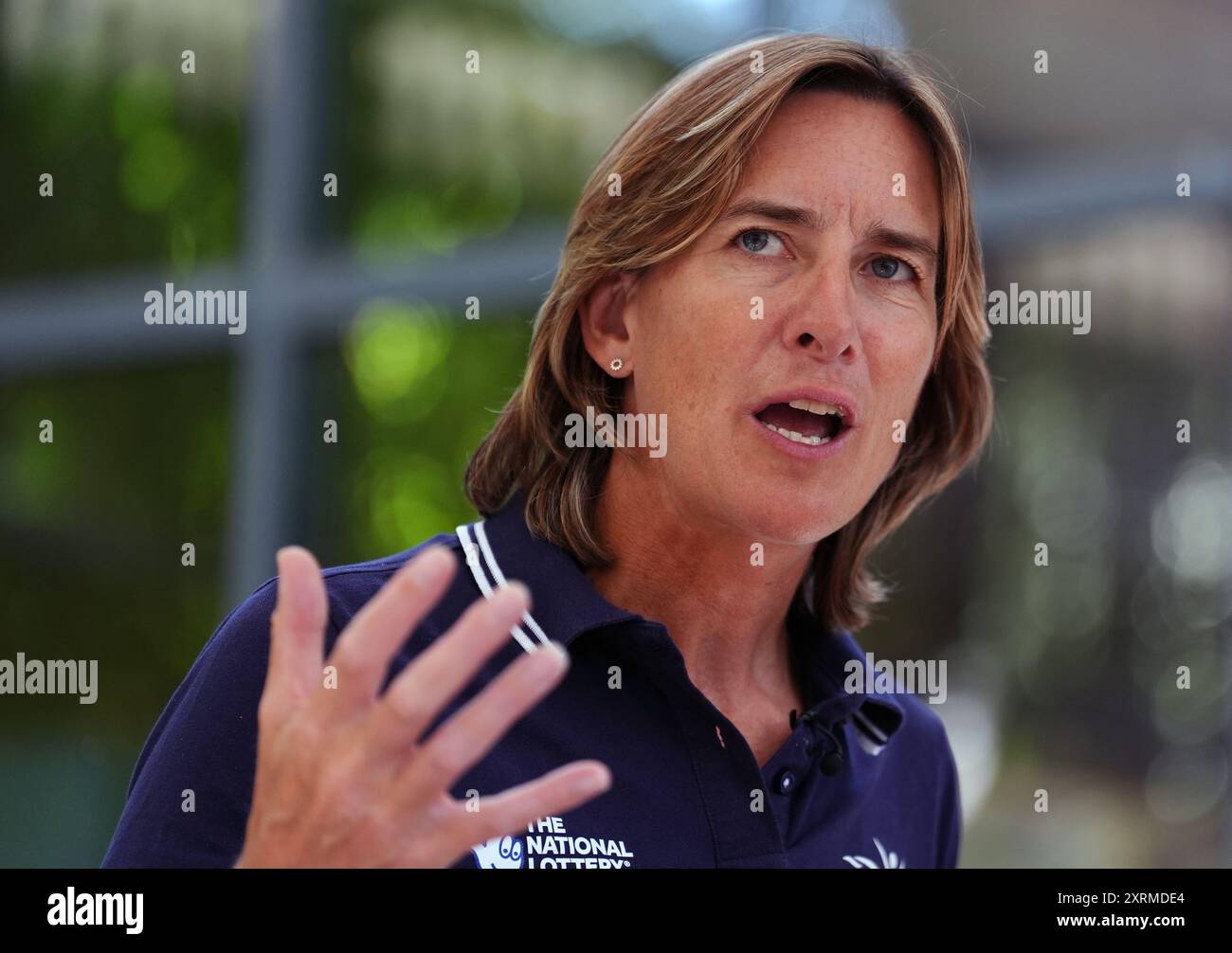 Katherine Grainger at Team GB House, Paris, on the sixteenth day of the ...