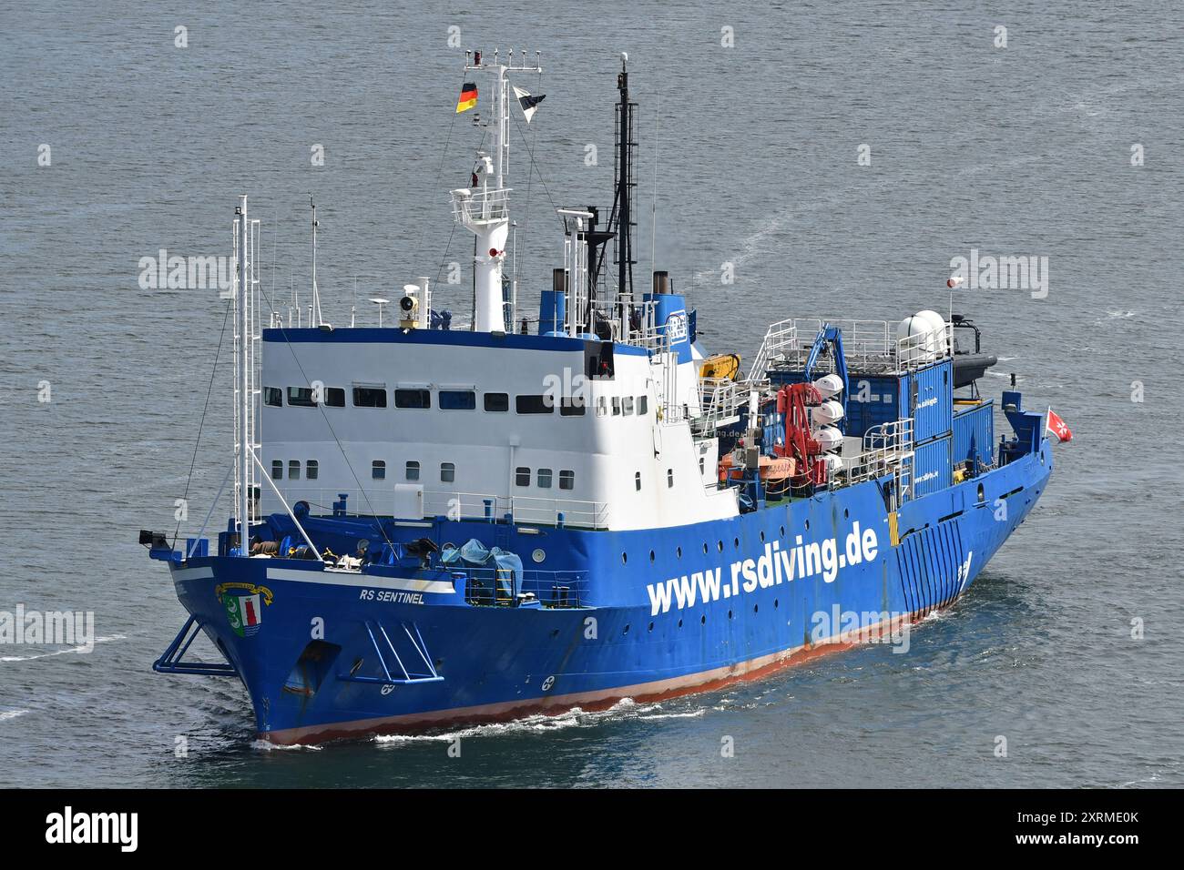 Diving Support vessel RS SENTINEL at the Kiel Canal Stock Photo - Alamy