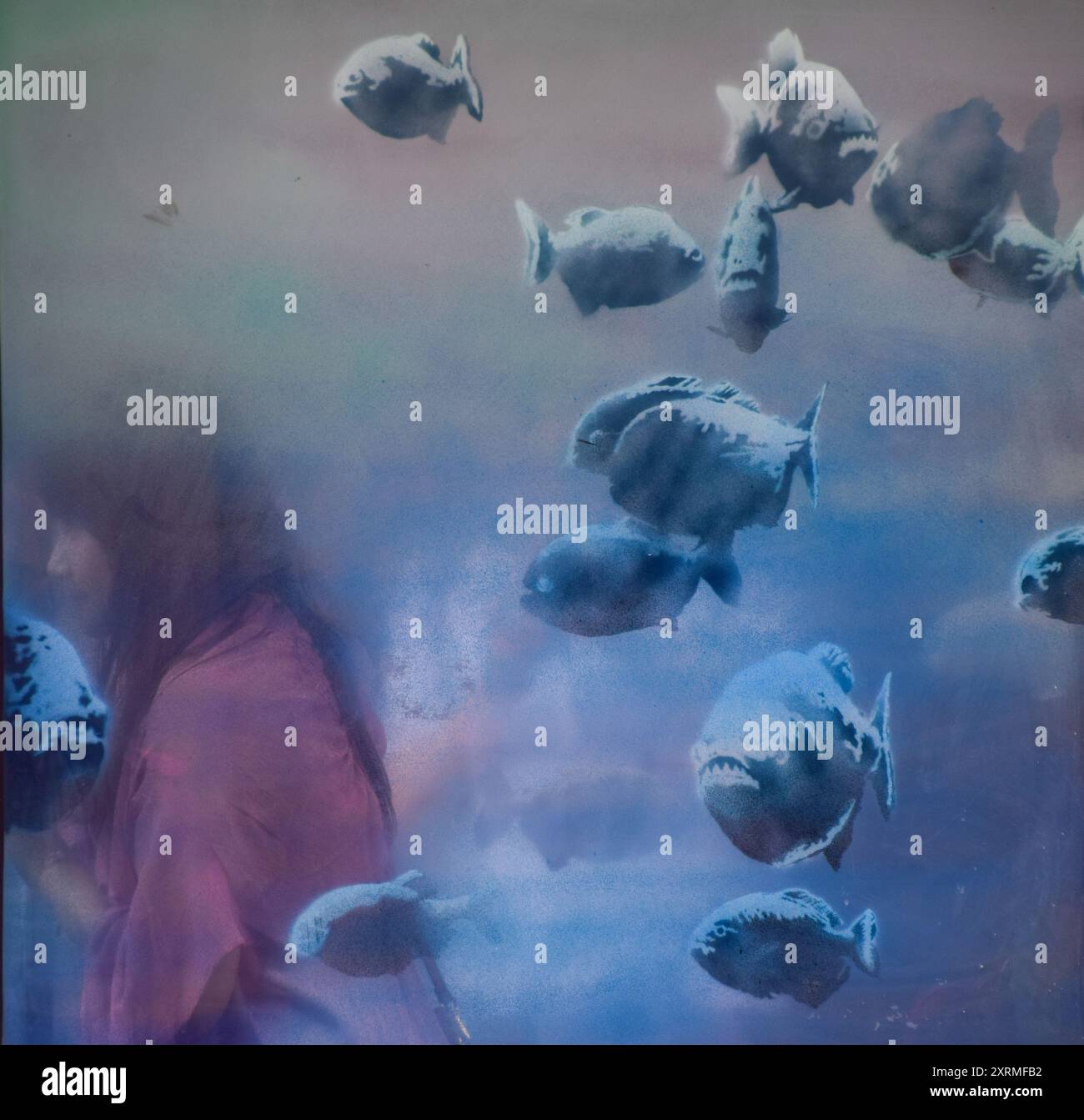 London, UK. 11th August 2024. A woman poses for a photo inside a police ...