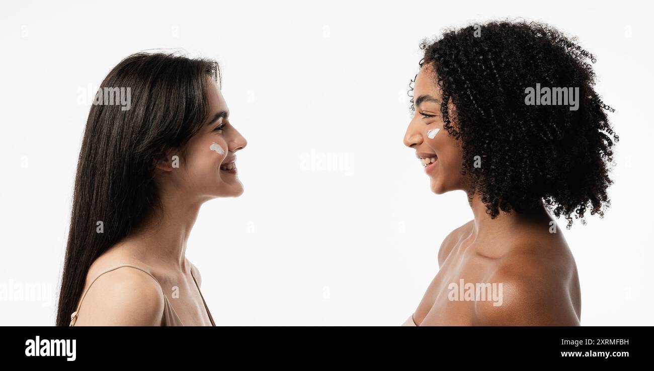 Female models of various ages celebrating their natural bodies in a ...
