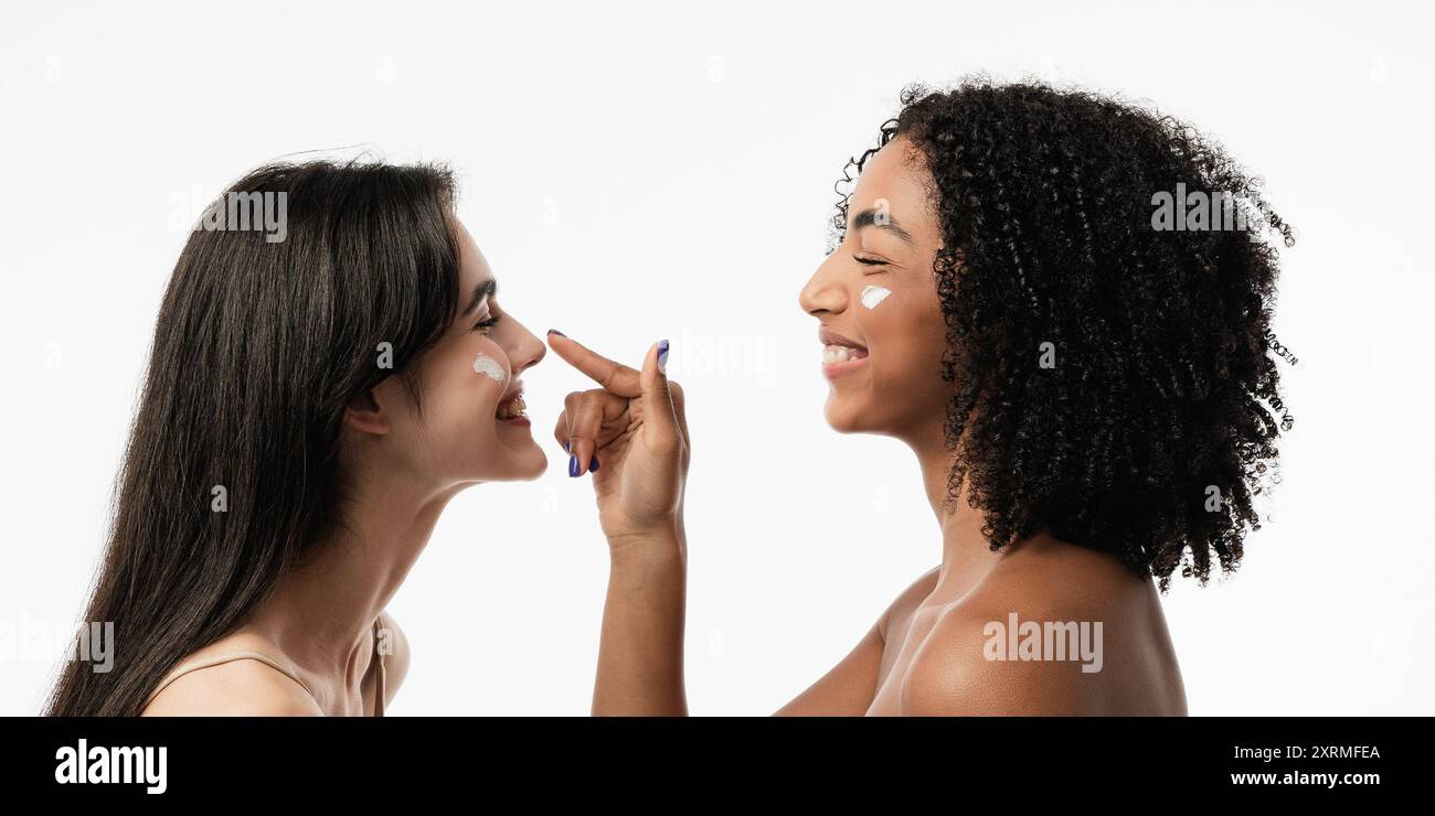 Female models of various ages celebrating their natural bodies in a ...