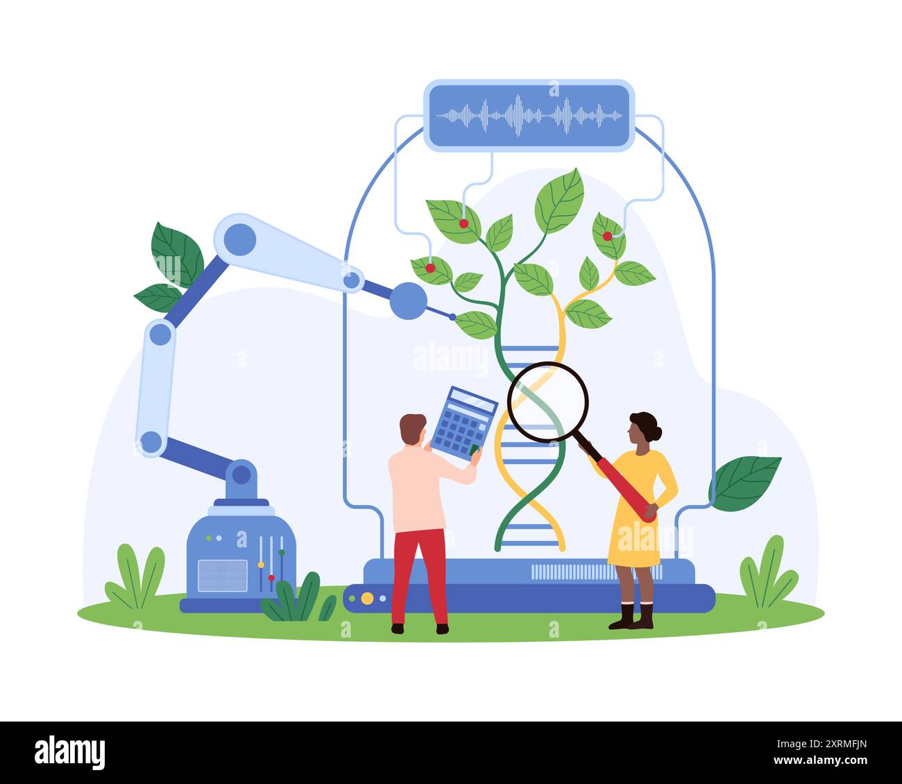 Scientists integrating robotics with DNA research. Robotic arms ...