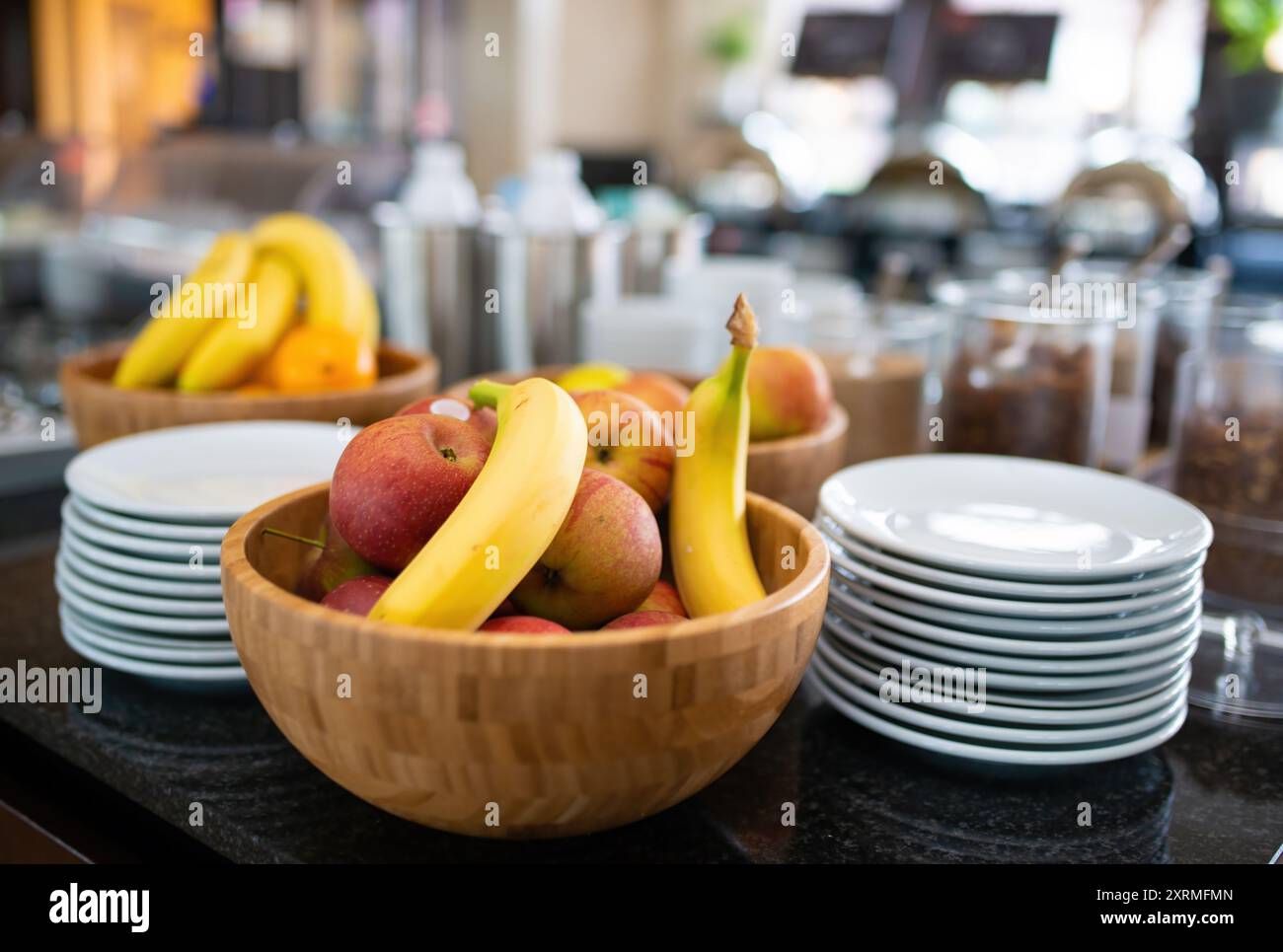 Fruits in a restaurant self service Stock Photo - Alamy
