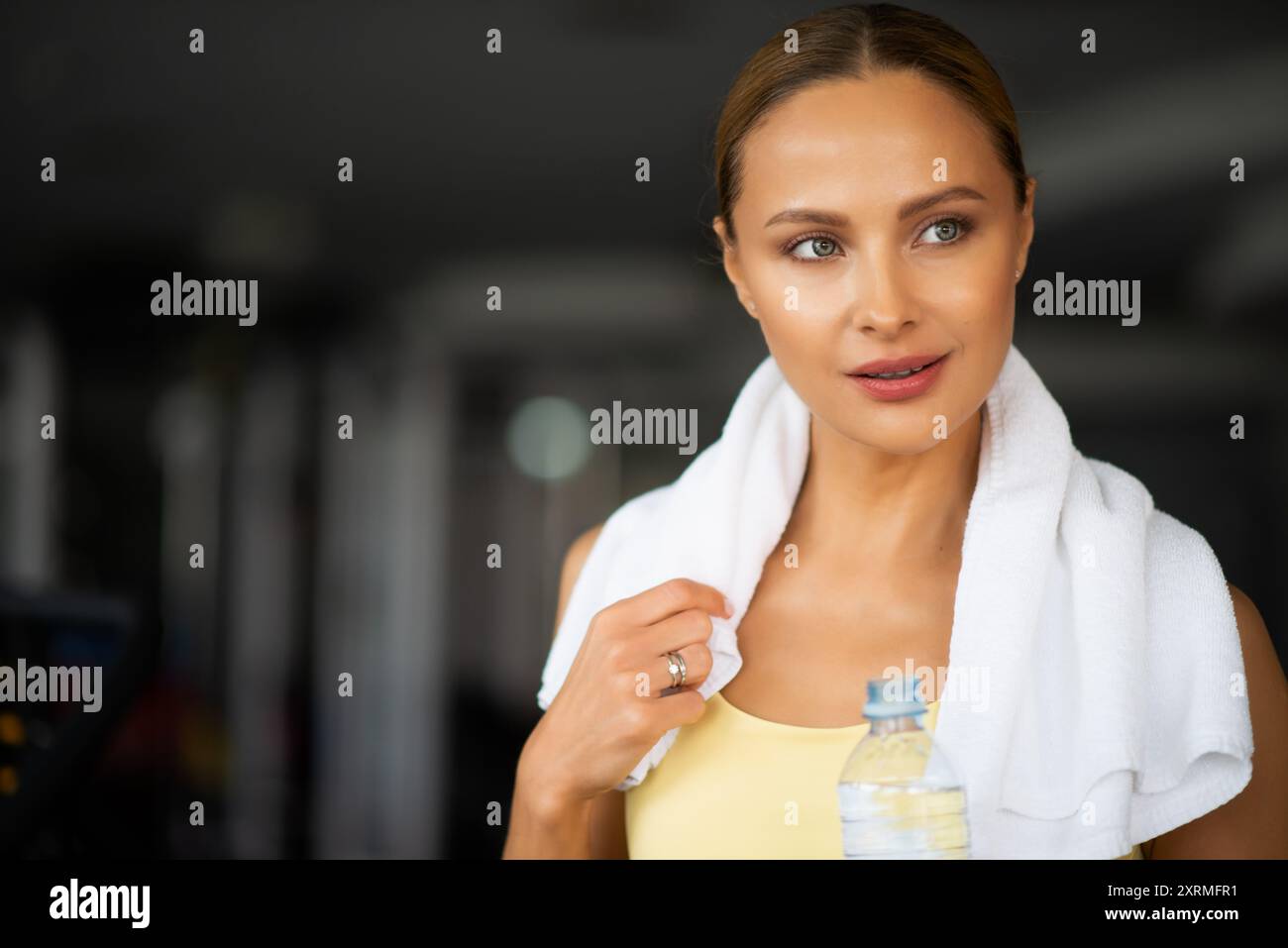 Drinking water after working out hi-res stock photography and images ...